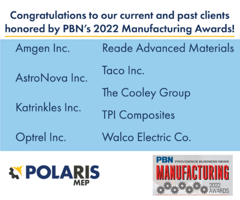 Providence Business News 2022 Manufacturing Awards Program - Polaris MEP